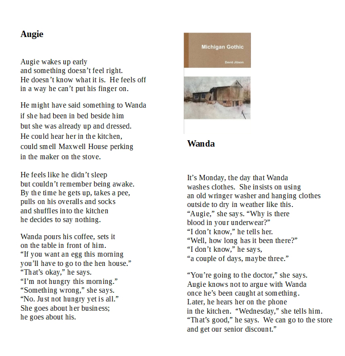 Meet Augie and Wanda – David K. Jibson