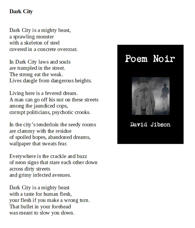Poem Noir | David K. Jibson