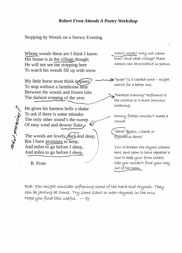 Robert Frost Attends a Poetry Workshop / David Jibson | David K. Jibson